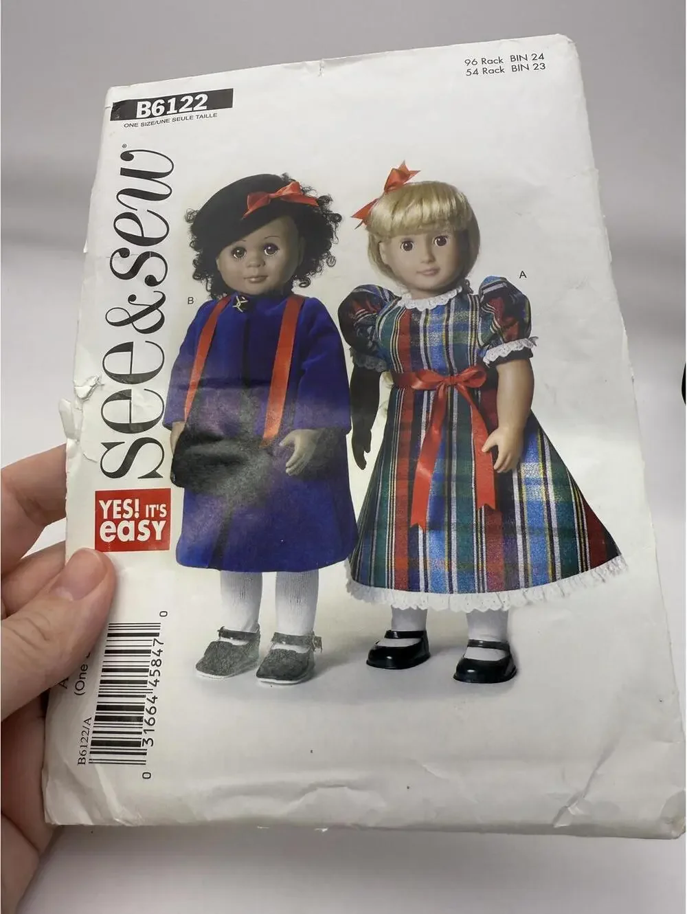 Butterick | Office | Butterick B622 Doll Clothes Sewing Pattern Dress ...